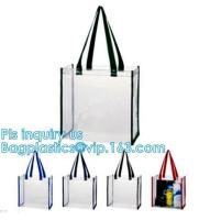 China Bulk handle pvc cosmetic bags pvc mini cosmetic bag clear pvc bag, pvc tube handle bag with button closure, PVC Handle B for sale
