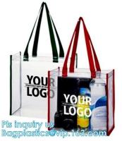China Bulk handle pvc cosmetic bags pvc mini cosmetic bag clear pvc bag, pvc tube handle bag with button closure, PVC Handle B for sale