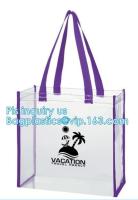 China Bulk handle pvc cosmetic bags pvc mini cosmetic bag clear pvc bag, pvc tube handle bag with button closure, PVC Handle B for sale