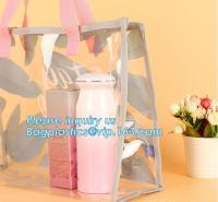 China PVC Cosmetic Gift Bags Diy Christmas Packing Bags, bags with handle for retail display, Organizer Storage Bag Large PVC for sale
