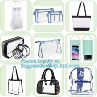 China High School Pvc Backpack Bag In Bag In America With Cosmetic Bag, Clear pvc backpack, clear plastic bags, clear backpack for sale