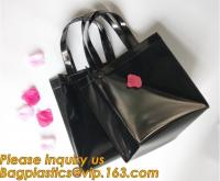 China Plastic Bag OEM Custom PVC Loop Handle Image Printed Plastic Shopping Bag,Promotional Clear Waterproof Plastic Cosmetic for sale