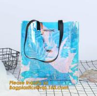 China pvc bag with handle folding tote bag pvc swimsuit bag,Clear Vinyl Bags With Handles Clear Makeup Set PVC Zipper Bag for sale