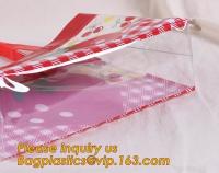 China Factory price gift and shopping bags with handles customized pvc bag,Custom Transparent Candy Handle Bag Wholesale Clear for sale