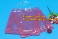 China Factory Custom made Environmental PVC clear packaging toy storage handle bag,plastic tote packaging bag with handles fro for sale