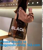 China Custom Fashion New Design Women Hologram Handbag Jelly Pvc Clear Shoulder Bag Iridescent Tote Bag for sale
