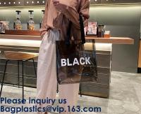 China Holographic Hologram Transparent Laser Shoulder Bag Women Waterproof Large Capacity,Clear Shopping Bag PVC Handbag Fashi for sale