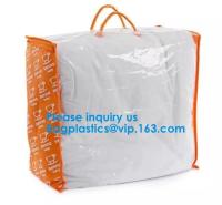 China Oem Rope Handle Pvc Quilt Bag With Factory Prices, Handle Elegant Edging Purple Woven Zipper Bag With Handle Quilt for sale