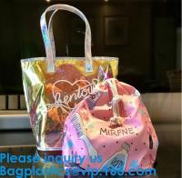 China Holographic Makeup Bag Iridescent Cosmetic Bag Hologram Clutch Large Toiletries Pouch Holographic Makeup Pouch  Bag for sale