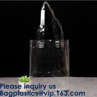 China PVC Shopping Tote Bag Grocery Bag Custom, Amazon Hot Sale Transparent Pvc Shopping Bag With Your Logo Shopping Tote Bag for sale