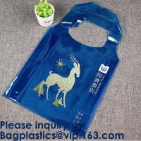 China Clear Purple Trendy  Shopping Bag,Folding PVC Tote Bag,Waterproof PVC Shopping Shoulder Bag, BAGEASE, BAGPLASTICS for sale