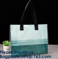 China Large Merchandise Pink and Purple Thick Plastic PVC Gift Bags Retail Clothing Shopping Bags,eco-friendly transparent sho for sale
