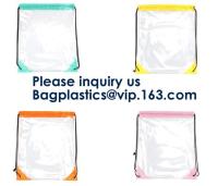 China Promotion Small Cloth Gift Clear Pvc Drawstring Backpack Bag,Fashion Transparent Clear PVC Drawstring Bags Bagease pac for sale