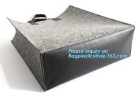 China Felt Laptop Bag With Zipper Pocket Eco Polyester Felt Low Price Tote Bag Handmade Fashion Felt Women Bag for sale