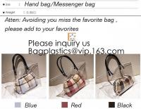 China Women Clear Shopping Bag Transparent PVC Beach Bag Large Capacity Foldable Travel Storage Organizer Bag, bagease, pack for sale
