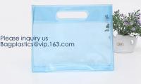China Custom Clear Transparent Holographic PVC Shopping Bag Holographic Tote Bag Pvc Handbag Transparent Tote Shopping Bags for sale