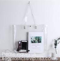 China Eco-Friendly, OEM, Promotional, Shopping, Cosmetic Travelling Bag,Plastic PVC Shopping Tote Bag fashion large capacity w for sale
