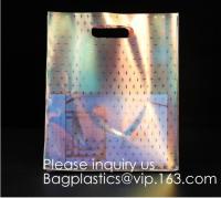 China Holographic PVC Tote Bag,Shoulder Bag Laser Hologram PVC Shopping Tote Bag Lady,Clothes Shirt Swimwear sock Packaging for sale