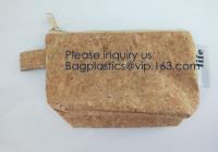 China Cork Wood Pencil Case Bag School Pencil Holder Bag,Makeup Organizer Toiletry Bag Natural Travel Cork Cosmetic Bag, bagea for sale