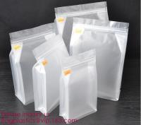China Biodegradable stand up foil zipper bag side gusset bags square block flat bottom Zip lockk packaging pouch bagease bagplas for sale