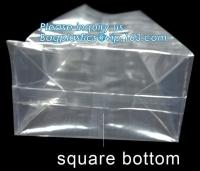 China PP Packaging Square Bottom Snack Food Bag For Tea,Opp Square Bottom Bag Clear Cello Cellophane Plascit Gift Bag bagease for sale