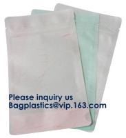 China Custom Printed Kraft Paper Flat Bottom Standup Pouch / Food Packaging Bags,250g/500g High Barrier Custom Printed Foil Co for sale
