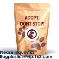 China Block Bottomed Paper Tin Tie Bags with Window Chocolate pouch bags Energy bar packaging Central seal bags for sale