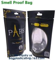 China Mylar Zip lockk Foil Carbon Smell Proof Bag with One Side Clear,3.5 Grams Jungle Boys Packaging Paris Og Smell Proof Zippe for sale