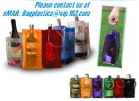 China PVC Ice Bag, Wine Beer Gift Bags, Wine Bag, Drink Ice Bags, Portable Wine Bags Gel Ice Pack PVC Wine Cooler Bag With Han for sale
