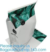 China Flat Bottom Zipper Stand Up Aluminum Foil Custom Zip Lock With Logo Snack Packaging Bags,Flat Bottom With Zip lockk Zipper for sale