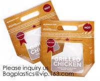China Kraft-Paper-Roast-Chicken-Bag Roast Chicken Food Package Food Packing Bag Custom Food Packing,Hot Deli Bag Chicken Stand for sale