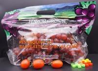China fresh cherries packaging bags with carrier handle, Pack Grape/cherry/Fresh Fruit packaging/Vegetable food Packaging Bag for sale