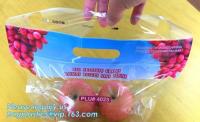 China cpp printed slider zip lock vegetable fruit bag, grape packing bags/ fresh grape packaging bag, food preservation slider for sale