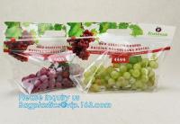 China fruit bag with holes sandwich slider zip deli bag, slider zip bag for fresh fruit packaging, grape bag with hole/ slider for sale