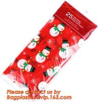 China custom halloween cello bags wholesale for candy, new product halloween santa cello bags for candy for sale