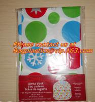 China Giant gift packs birthday polWedding Gift Decorative Square Bottom Packaging Candy Bags for Giant Plastic Christmas Bags for sale