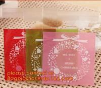 China Various Styles Christmas Santa Claus moose Snowman self-adhesive Cookie packaging bags for biscuits snack christmas for sale