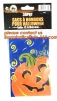China gravure printing halloween party bag, cute design food grade plastic cookie packing,halloween shrink cello treat bags fo for sale