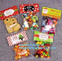 China Hot 100pcs/lot Cute Snowflake Snowman Santa Xmas Christmas Gifts Holders Bake Biscuit Cookies Candy Jewelry Packaging Ba for sale