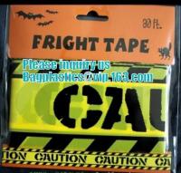 China Halloween Caution Tape , Custom Printing Caution Tape Halloween Banner,Halloween Caution Tape zebra tape bagease pack for sale