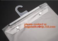 China Hanger Hook Plastic PVC Bags With Button Closure Packaging Bags for Clothes Swimwear Bikini,100% ECO-friendly men's unde for sale