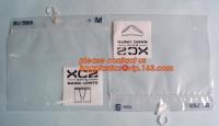 China Sinicline hot sale underwear bag white hanger pvc waterproof bag with zip lock,bag for Plastic side zipper underwear bag for sale