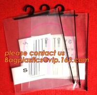 China Custom Hanger Plastic Apparel Packaging Bags OEM Biodegradable Cloth Packing Zip lockk Clothing Self Seal Garment bagease for sale