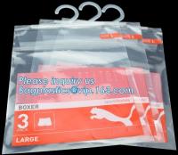 China Hanger Plastic Hook Bag for Packaging on Festivals,Hanger PVC bed sheet packaging bag with buttons,Stationery Set Transp for sale