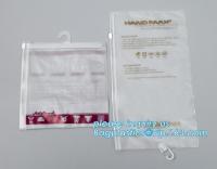 China PVC bag/PVC hook bag /PVC hanger bag for Underwear pack,PVC Plastic Packing Zipper Bag With Hanger clear bag hanger for sale