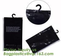China Frosted Zip lockk bag EVA PVC hanger bag for clothes, EVA frost drawstring bag, Frosted Plastic EVA Garment Packing Bag zi for sale
