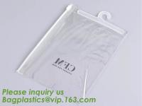 China self adhesive zipper hanger hook plastic bags for garment,Type hanger hook plastic bag,zipper bag manufacturers,Hook Zip for sale
