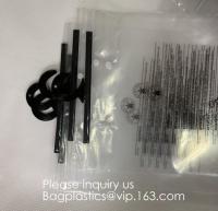 China Frosted Zip lockk bag EVA PVC hanger bag for clothes,EVA frost drawstring bag, Frosted Plastic EVA Garment Packing Bag zip for sale
