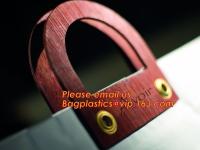 China luxury paper carrier bag wholesale paper bags with handle, decorative luxury recyclable fashion paper bags with your own for sale