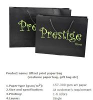 China Low Cost Ribbon Handle Gift Carrier Custom Made Design Logo Print Luxury wholesale paper shopping bag, bagplastics, bage for sale
